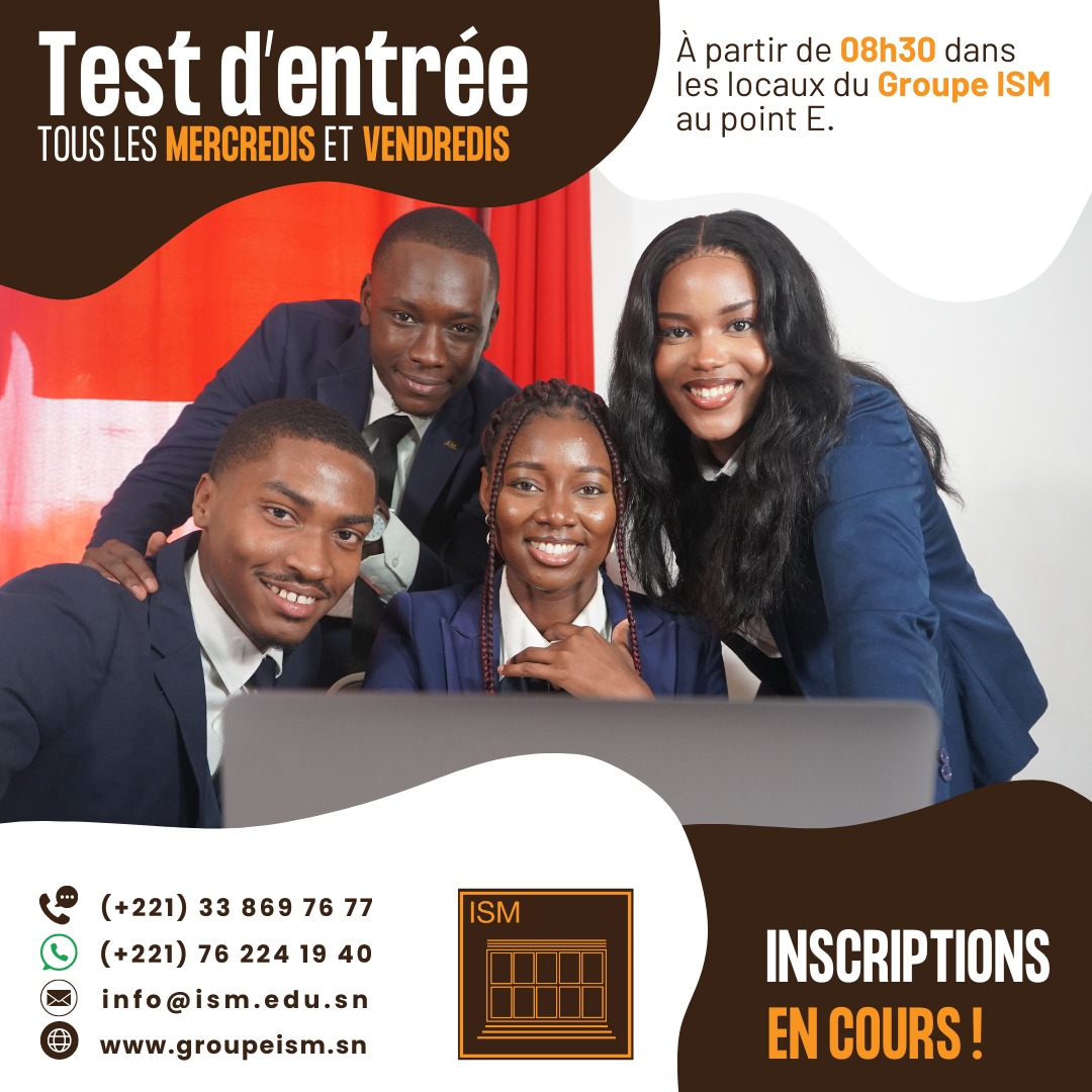 Groupe ISM Dakar | Le groupe d'écoles de formations au Sénégal